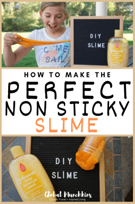 The MOST No Fail Non Sticky Slime Recipe | Global Munchkins