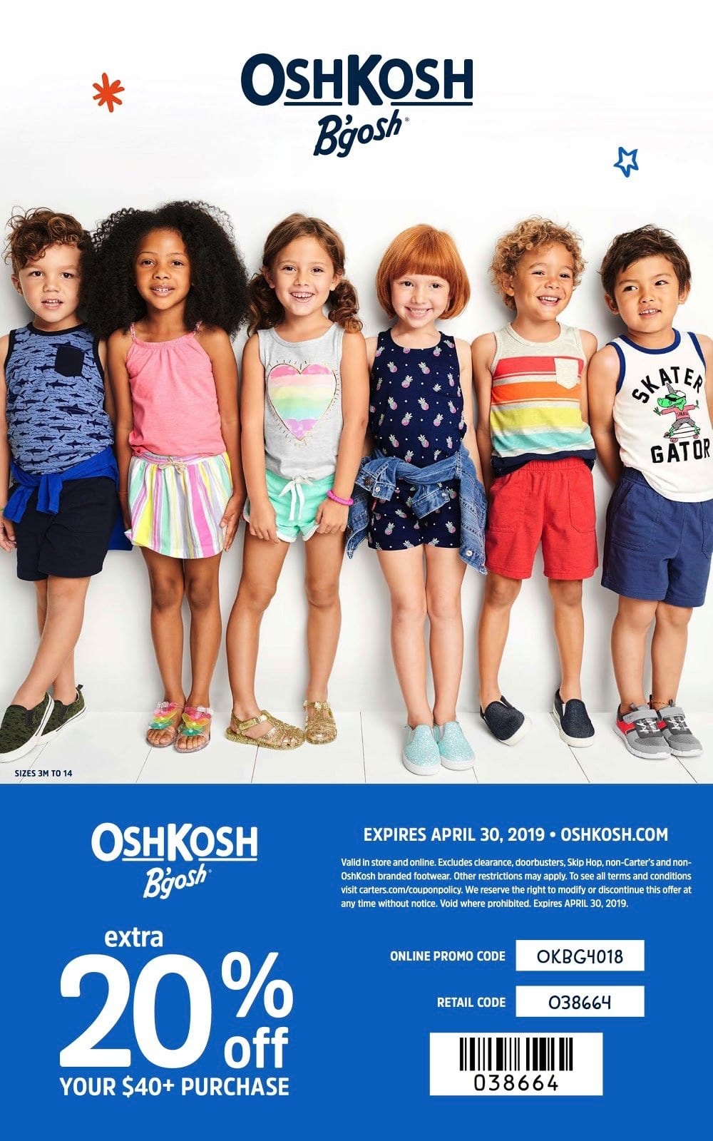 Save Big on Adorable Spring Looks from OshKosh B'gosh