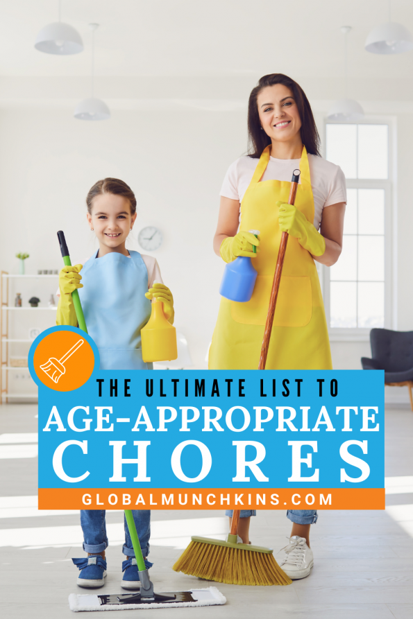 The Ultimate List to Age-Appropriate Chores For Kids [2-18 Years Old ...
